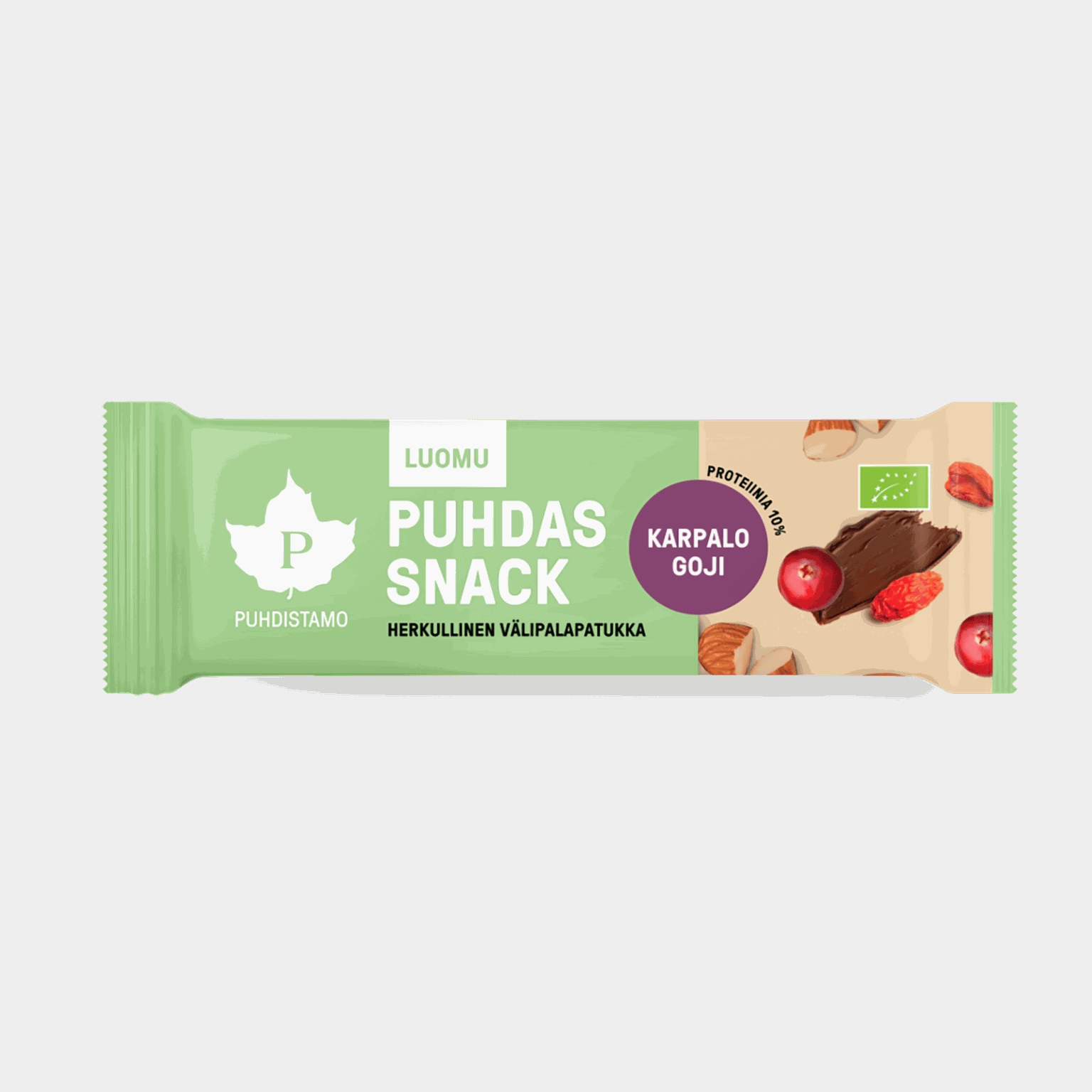 Puhdas Snack -patukka (Marjainen) Luomu 40 g, energiapatukka ...